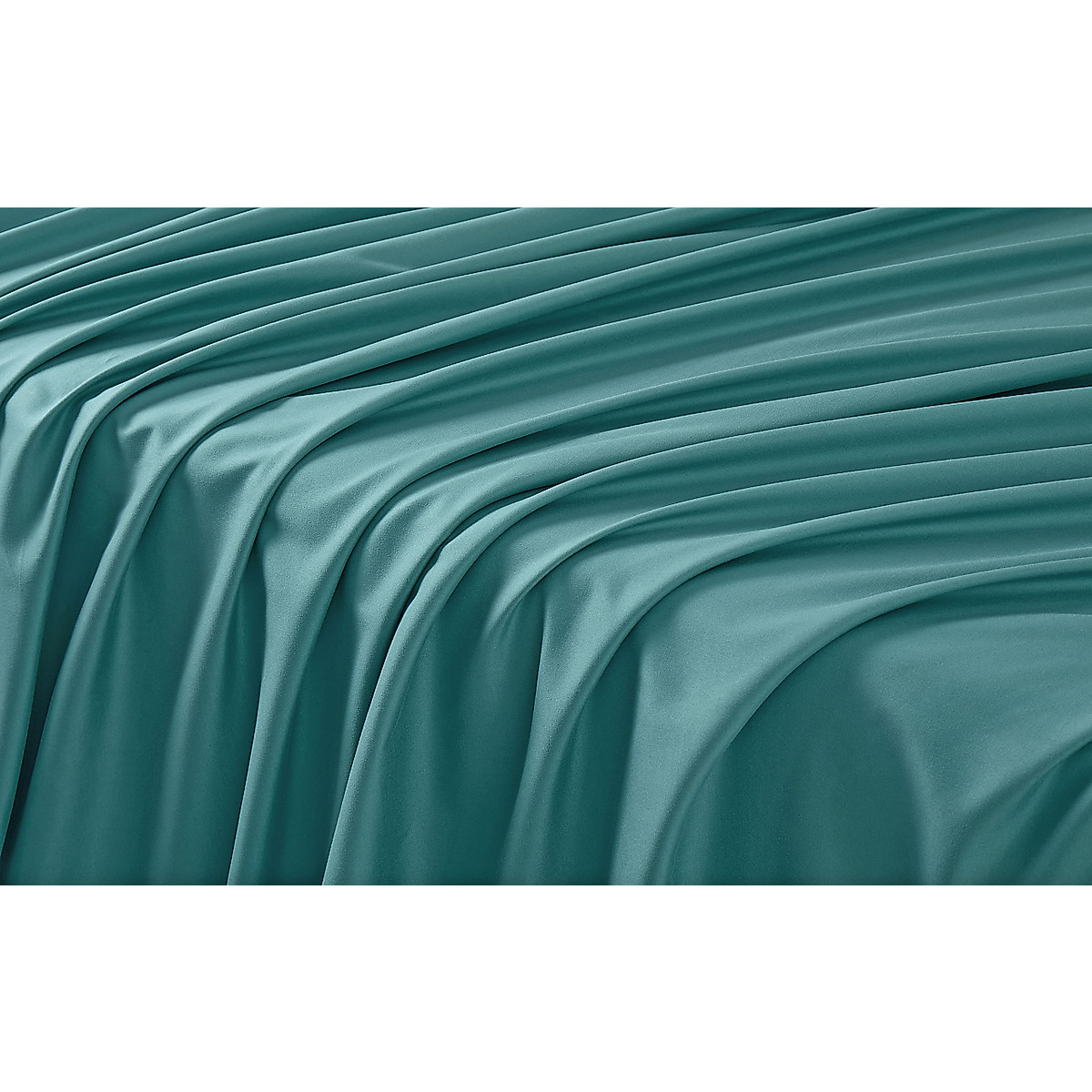 Manyshofu Extra Deep Pocket Full Size Sheets Set - Hotel Luxury 1800 Thread Count Sheets & Pillowcases - Kids Bedding Set up to 24" Mattress - Teal Bed Sheets 18-24 Inch Deep Pockets - 4 Piece