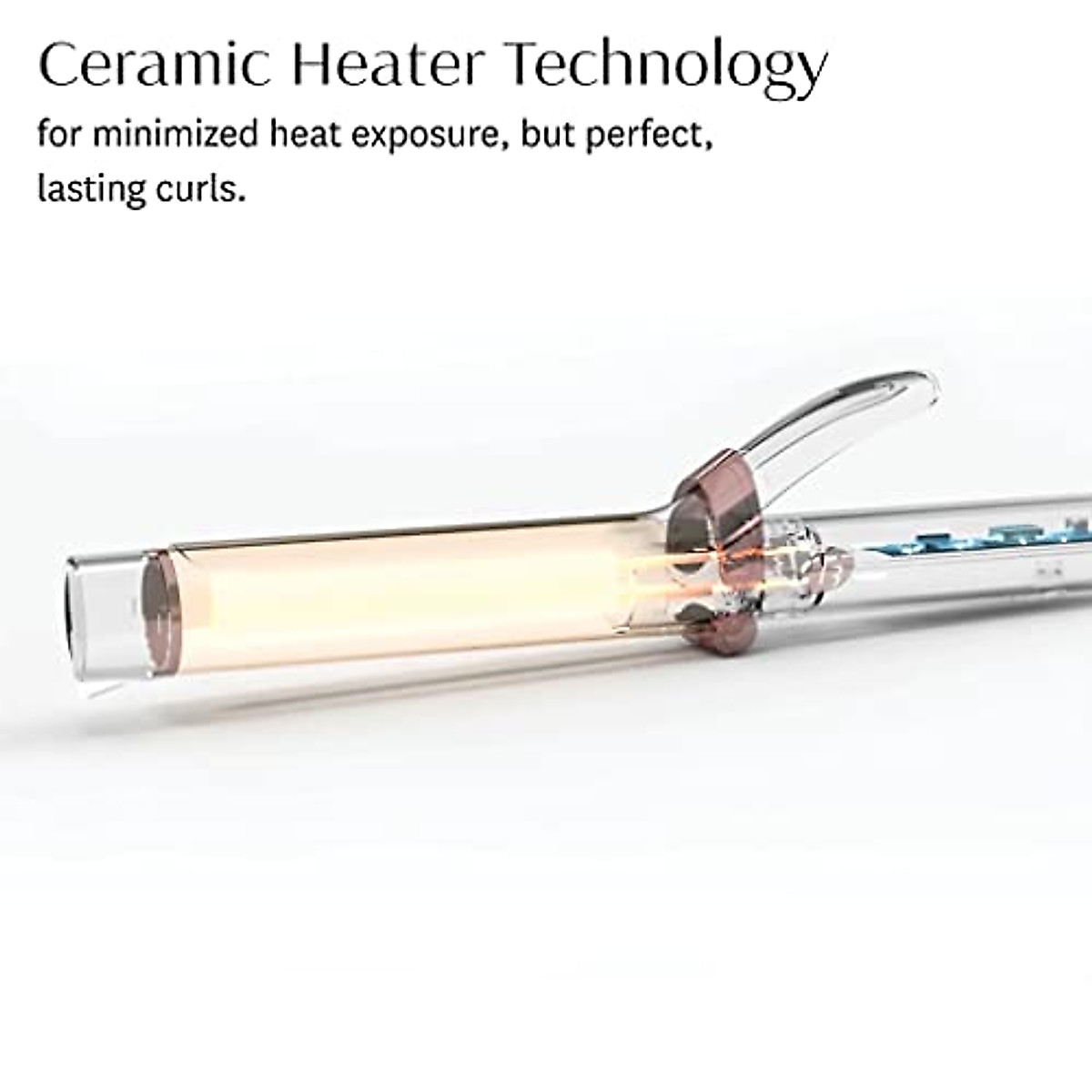 T3 SinglePass Curl Professional Curling Iron Custom Blend Ceramic Long Barrel Curling and Wave Iron with Adjustable Heat Settings for Shiny Smooth Curls and Waves