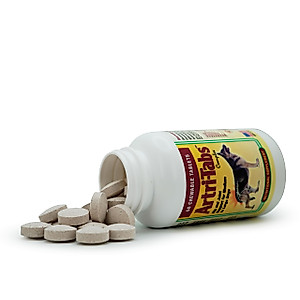 Artri-tabs Complex Dietary Supplement by Interfarma Corp | Cartilage Protection, Reduce Inflammation, & Joint Support for Dogs | with Glucosamine, Collagen, & MSM | Beacon Flavor | 60 Tablets.