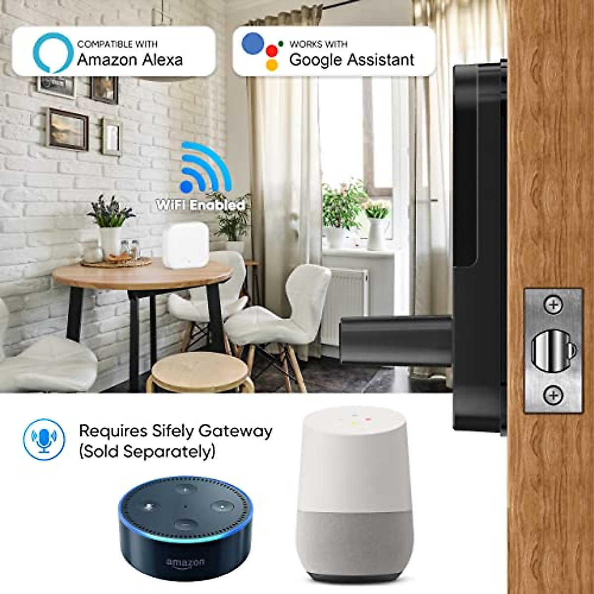 Sifely S Model Smart Lock, Gateway and Fobs Bundle