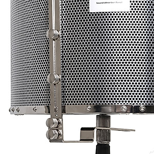 LyxPro VRI-20 Sound Absorbing Acoustic Foam Isolation Portable Microphone Shield, Vocal Recording Panel, High Performance - Stand Mountable
