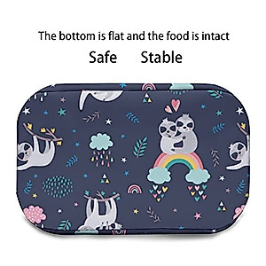 Cute Sloths Lunch Bag for Women Men, Portable Insulated Lunch Box, Lunch Tote Bag for Work Outdoor