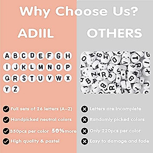 Clay Beads 7200 Pcs Bracelet Making Kit, 20 Neutral Colors 6mm Flat Polymer Clay Beads Kit for Bracelets Jewelry Making, Disc Heishi Beads Set with Letter Beads DIY Craft Gift for Adults Girls Kids