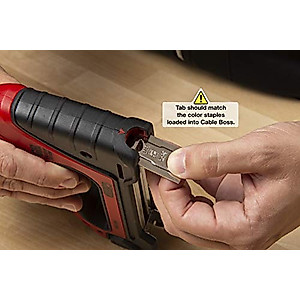 Gardner Bender MPS-2125 CableBoss Staple, ½ Inch., Secures Coax: RG-6, (NM) Non-Metalic Cable: 10/2, 12/3, CAT 5e and 16/4 Speaker Wire, 200 Pk., Black