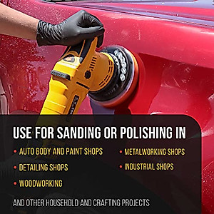 Dura-Gold 6" Bolt-On Hook & Loop DA Polisher Sander Backing Plate Pad - Replacement Pad, Fits Both The P9519 & TCP Global EP-503 Dual-Action Random Orbit Polisher Sanders - Auto Detailing Polishing