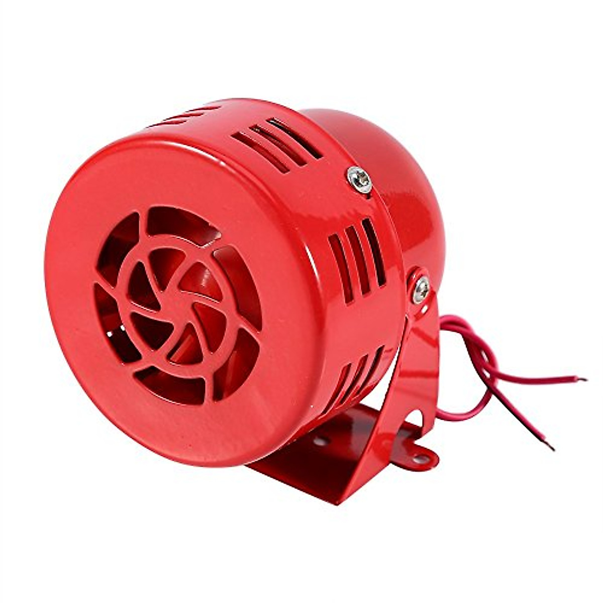 Air Raid Siren 12V Red Automotive Motorcycle Horns Air Raid Siren Horn Car Truck Motor Driven Alarm Loud Electric Motor Driven Horn/Alarm/Siren (Air Raid)
