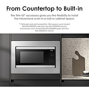 Samsung 1.9 cu. ft Sensor Cooking, MS19DG8500MTAA Countertop Microwave, Matte Black Stainless Steel