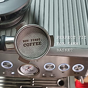 GEMINI Espresso Puck Screen - 53.3mm,1.7mm Thickness 150μm Espresso Filter Screen - Mesh Coffee Reusable Filter For Espresso Portafilter Filter Basket 54mm - Made With 316 Stainless Steel