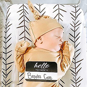 2 Pack Stretch Bassinet Sheet Moses Basket Sheet, Neutral Cradle Sheet for Bassinet Pads/Mattress, for Boys Girls (Black)