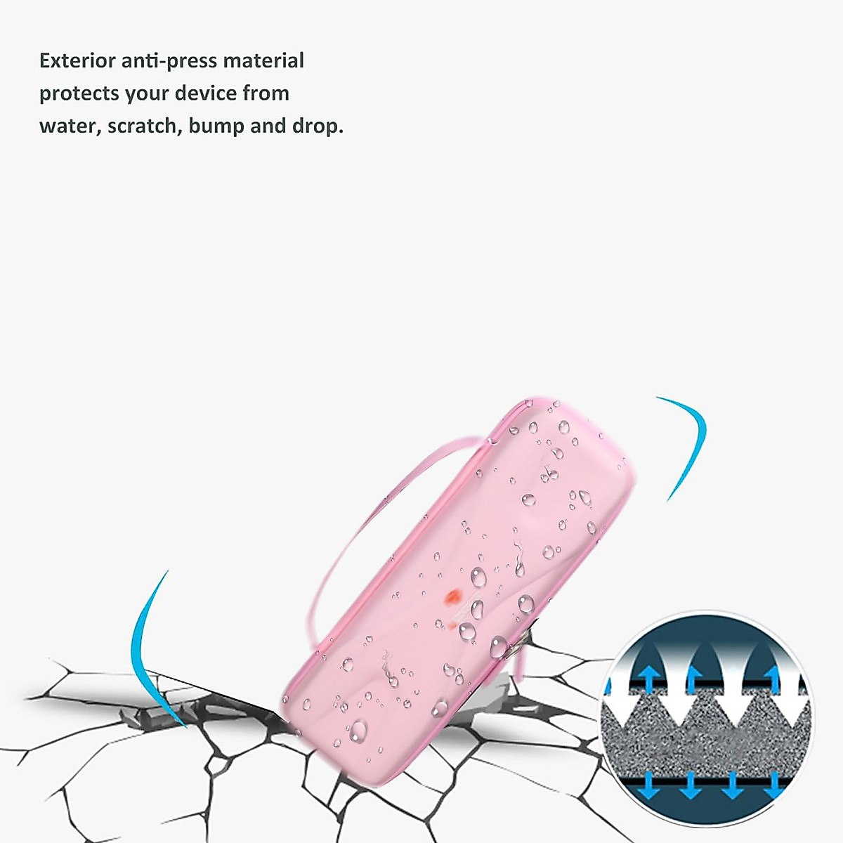 Aproca Hard Travel Storage Case, for L'ANGE HAIR Le Duo 360° Airflow Styler Curling Wand Hair Straightener