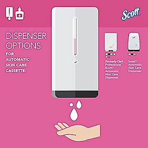 Scott Professional Foam Hand Soap with Moisturizers (91592), 1.2 L, Foaming, Pink, Floral Scent, Automatic Refills, for Kimberly-Clark Professional ICON Dispensers (2 Bottles)