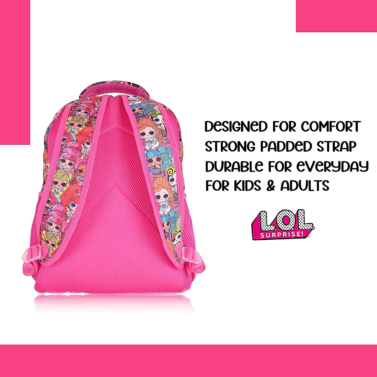 LOL Surprise Dolls Backpack Bookbag | Officially Licensed lol Doll Backpacks For Girls