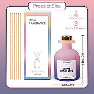 Reed Diffuser, Reed Diffuser Set, Oil Diffuser with 6 Reed Sticks, Home Fragrance Products Midsummer Night 3.4oz/100ml Valentines Day Gifts for her