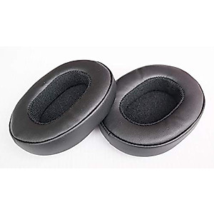 V-MOTA Earpads Compatible with Skullcandy Crusher Bluetooth, Crusher Evo, Crusher ANC, Hesh 3 Wireless Headphones,Replacement Leather Cushions Repair Parts (1 Pair) (Black)