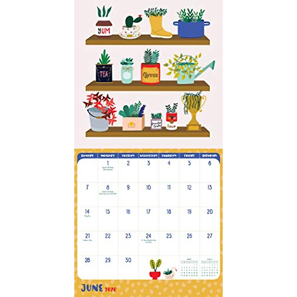 Crazy Plant Lady Mini Wall Calendar 2020