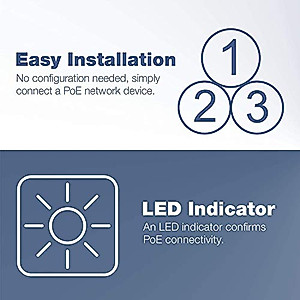 TRENDnet Gigabit Power Over Ethernet Injector, TPE-113GI (Version 3.0R), Full Duplex Gigabit Speeds, Connect Devices Up to 100m (328 ft), Wall Mount, Connect Network Devices Up to 100M (328 ft.)