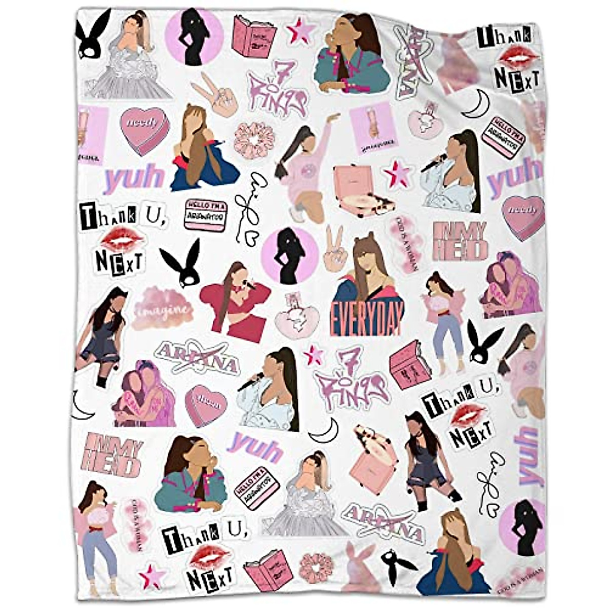 RWWSSK Pop Singer Throw Blanket Fans Birthday Gifts Blankets Party Supplies Decor Christmas Valentines Gifts 40"x50"
