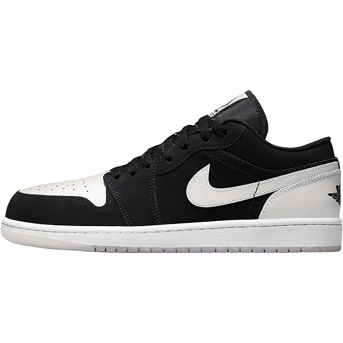 Nike Men's Air Jordan 1 Low Shoes, Black/Multi-color/White/Black, 11