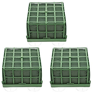 Ciieeo 3pcs Car Ornament Green Flowers Car Mount Car Decorations Greenery Floral Foam Dining Room Table Decor Car Kit Flower Sucker Base Fresh Floral Sucker Base Happy Word Wedding