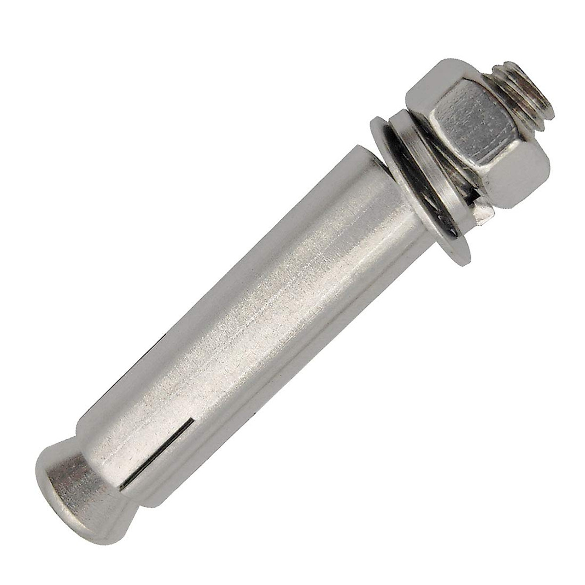 Sipery Expansion Bolts, 304 Stainless Steel External Hex Nut Expansion Screw Bolts Sleeve Anchor M8x60mm 8Pcs