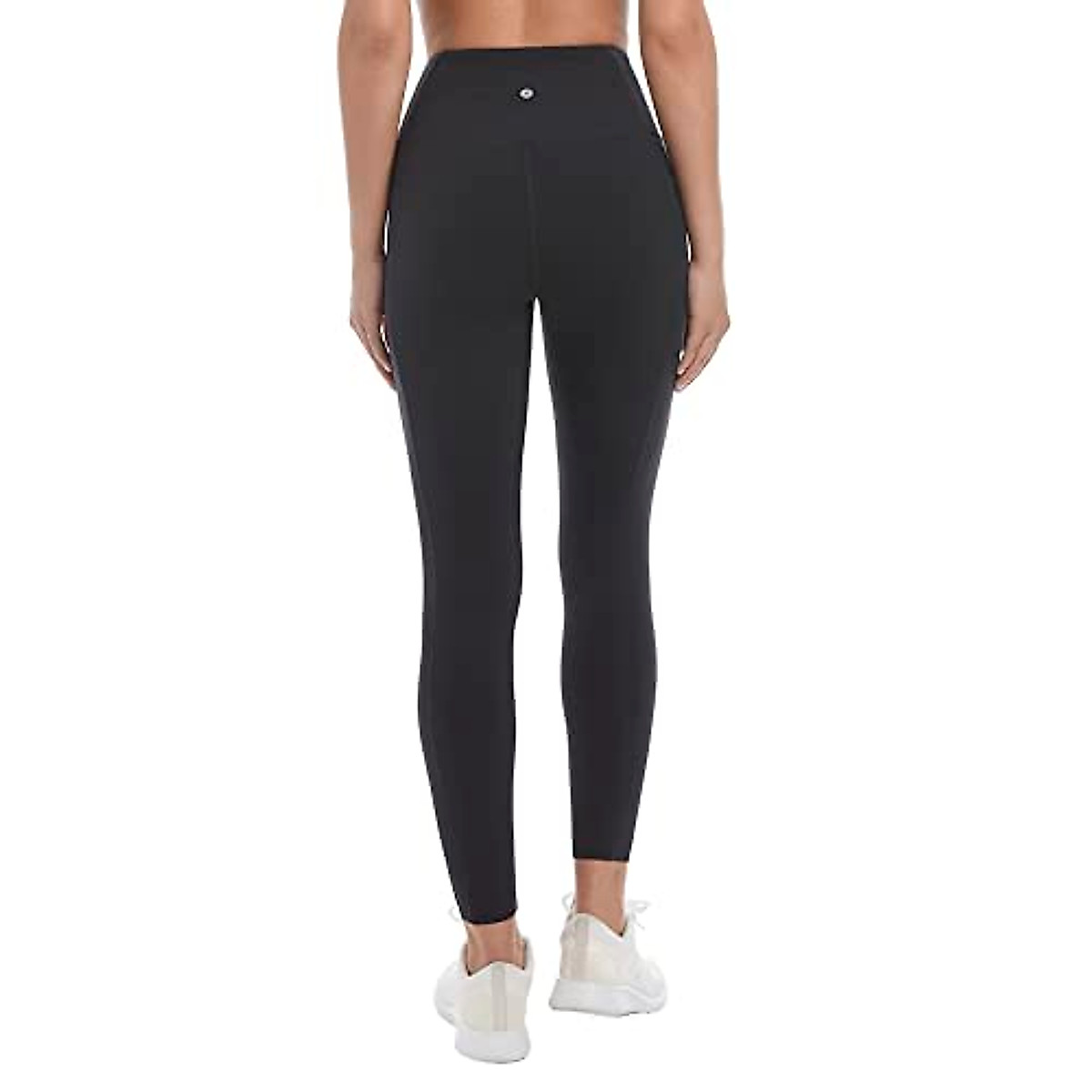 Danskin Women's High Rise Contour Bonded Ankle Leggings, Black Salt, Small