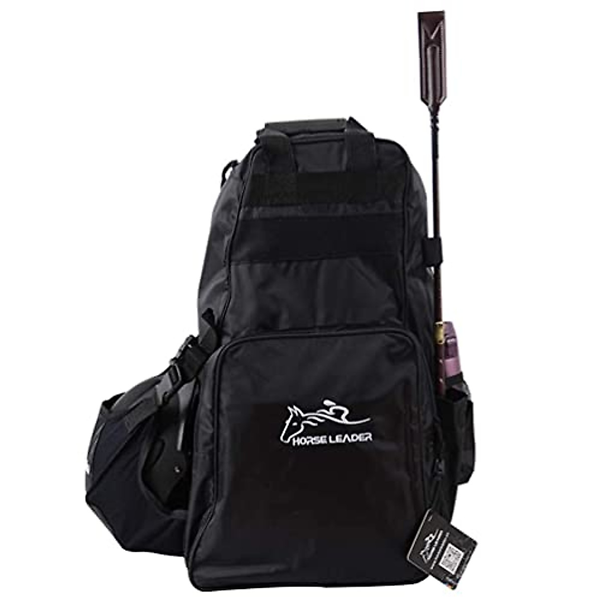 UNISTRENGH Professional Equestrian Bag Large Horse Riding Boots Bag Tall Boots Bag English Boot Carry All Bags (Dark Black)