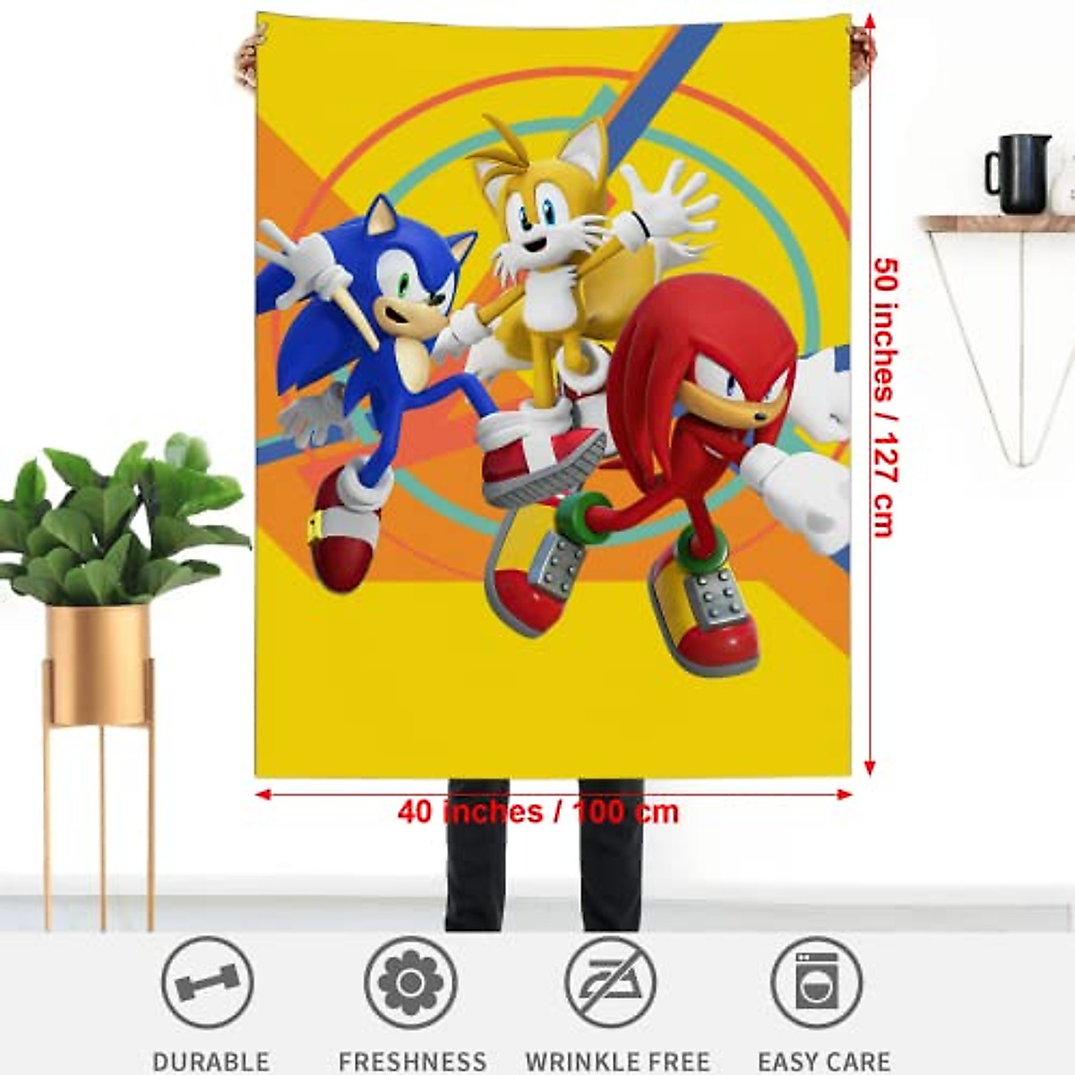 Anime Throw Blankets Flannel Fleece Warm Soft Blanket for Couch Sofa Bed Travel Camping Kids Adult Gifts (Color 1, 50 x 40 inches)