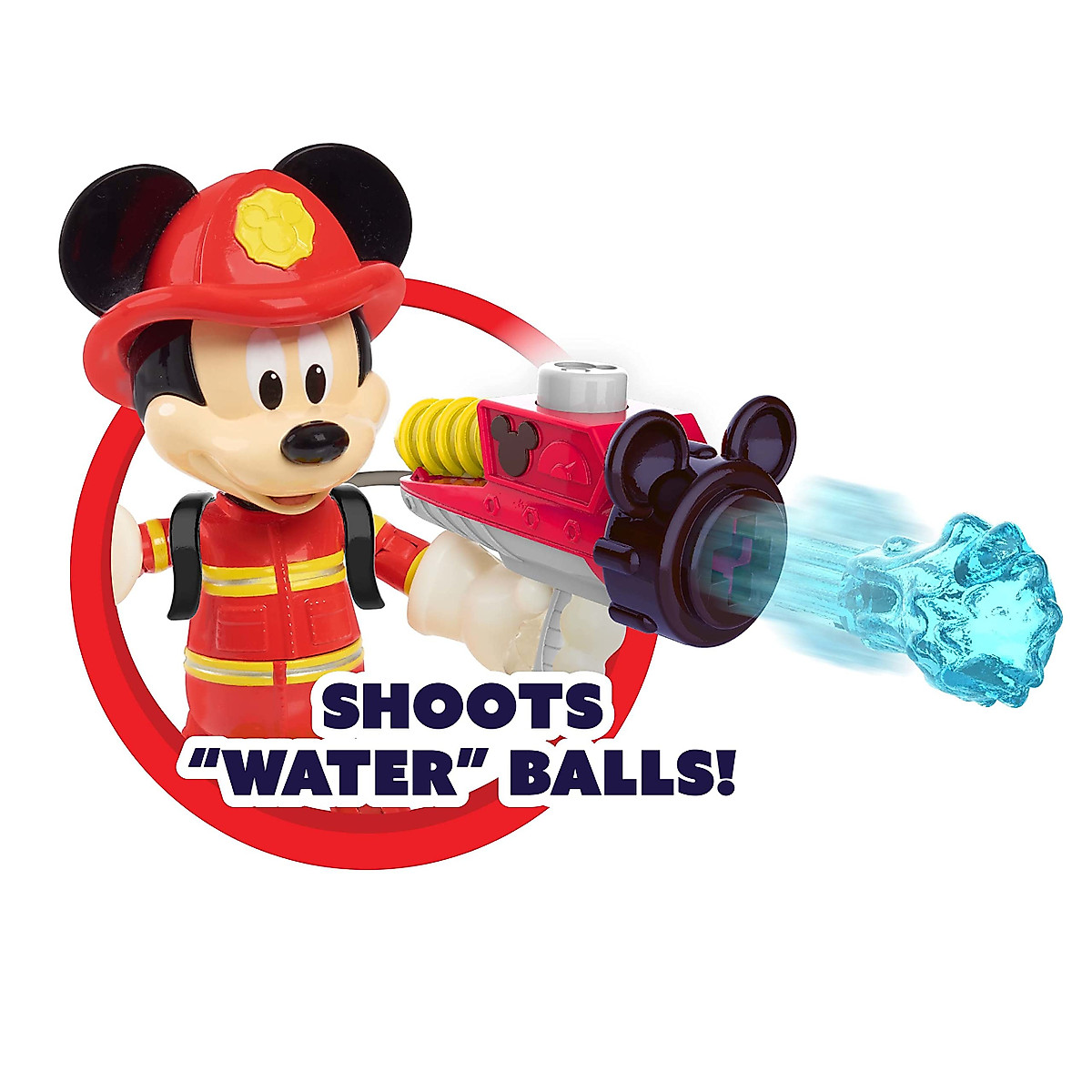 Disney Junior Fire Rescue Mickey Mouse Articulated 6-inch Figure and Accessories, Officially Licensed Kids Toys for Ages 3 Up by Just Play
