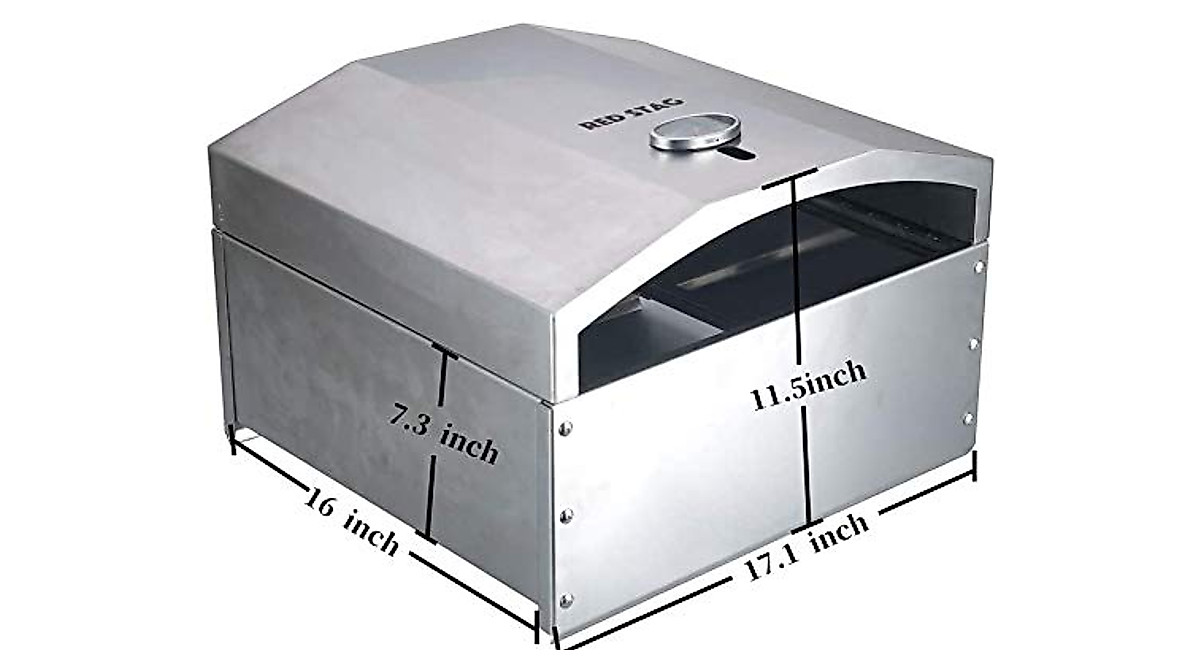 Red Stag Stainless Steel Pizza Oven Kit for Pellet Grills