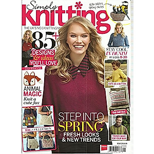 SIMPLY KNITTING, SPRING/SUMMER,2014 (THE UK'S NO.1 KNITTING MAGAZINE)