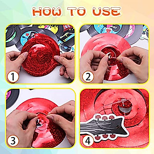 60 Pieces 50s Party Rock and Roll Music Party Decorations Hanging Swirls Music Record Cutouts Hanging Banner Double Sides Ceiling Decor with Streamer Garden Decor for Music Birthday Party Supplies