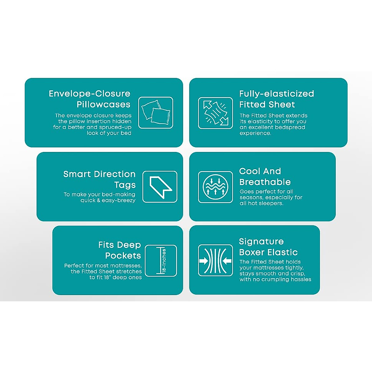 Feather & Stitch 500 TC Full Size Damask Bed Sheet Set, 100% Soft Cotton Breathable Bedsheets, 18" Deep Pockets Sateen Weave Striped Bedding Mattress Resort Hotel Luxury Décor - (Blue, Full)