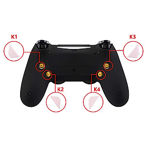 White Replacement Redesigned Back Buttons K1 K2 K3 K4 Paddles for PS4 eXtremeRate Controller Dawn Remap Kit