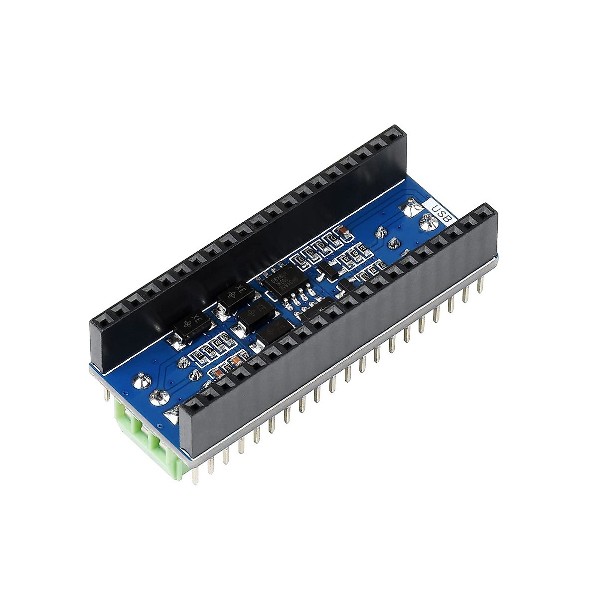 Waveshare 2-Channel RS485 Module Expansion Board for Raspberry Pi Pico, SP3485 Transceiver, UART to RS485, 300500000bps BAUDRATE