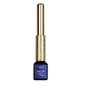 L’Oréal Paris Makeup Matte Signature Liquid Dip Eyeliner, Waterproof, Precise and Easy Application, All Day Wear, Vivid Matte Finish, Blue, 0.07 fl; Oz.