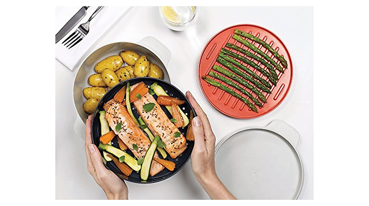 Joseph Joseph 4-Piece Stackable Microwave Cooking Set - Quick & Versatile