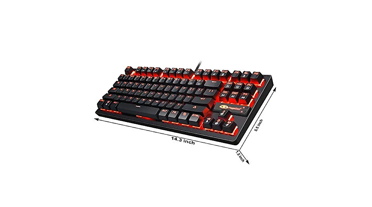 Mechanical Gaming Keyboard - MK1 RED LED Backlit Mechanical Keyboards ...