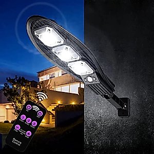 90COB Control Led Solar Outdoor Sensor Light with Remote Control Swhitch Waterproof for Garden Garage Home Yard Pool Night Street Wall Lamp