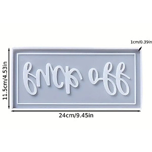 Fun Word Plate/Door/Tray Mold