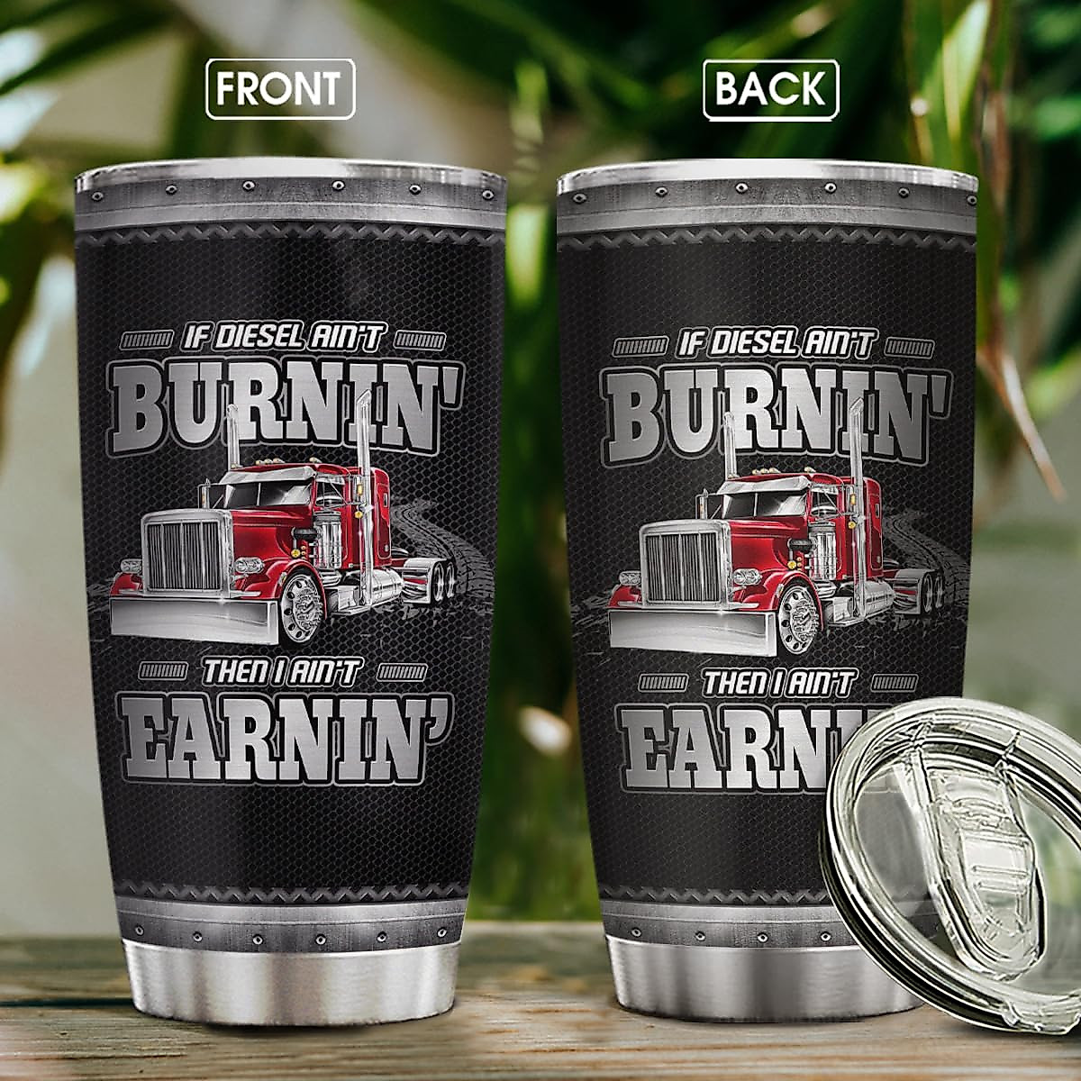 wowcugi Truck Driver Gifts Trucker Tumbler 20oz Stainless Steel Insulated Tumblers Coffee Travel Mug with Lid Truckers Gifts For Men Trucker Dad Gift For Birthday Fathers Day Christmas