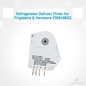EvertechPRO Refrigerator Refrigerator Defrost Timer for 215846602 5304457327 5300628518 00624728 00626234