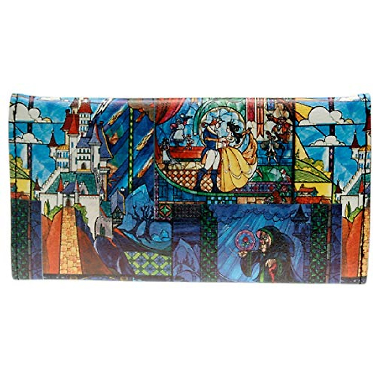 Beauty and The Beast Trifold Womens Hand Purse Clutch Wallet