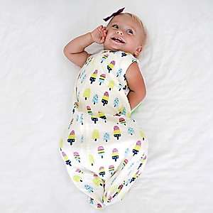 Babysoy Pattern Print Soy Tank Sleep Sack Wearable Blanket (6-12 Months, Fruits)