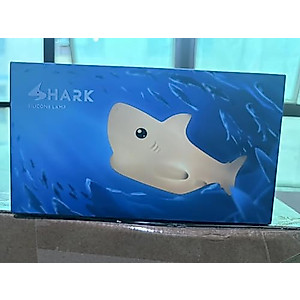 LOVERUIS Cute Night Light for Kids Cute Shark Lamp, Animal Lamp 7 Color Lamp Nightlights Birthday Christmas Gift for Children with USB Rechargeable,Kids Silicone Lamp Kawaii Room Decor