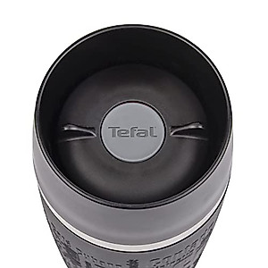 Tefal Travel Mug, Stainless Steel, Black, 0.36 L