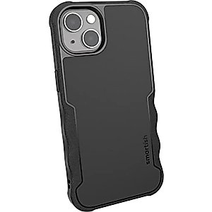 Smartish iPhone 13 Protective Case - Gripzilla Compatible with MagSafe [Rugged + Tough] Armored Slim Cover with Drop Protection - Black Tie Affair