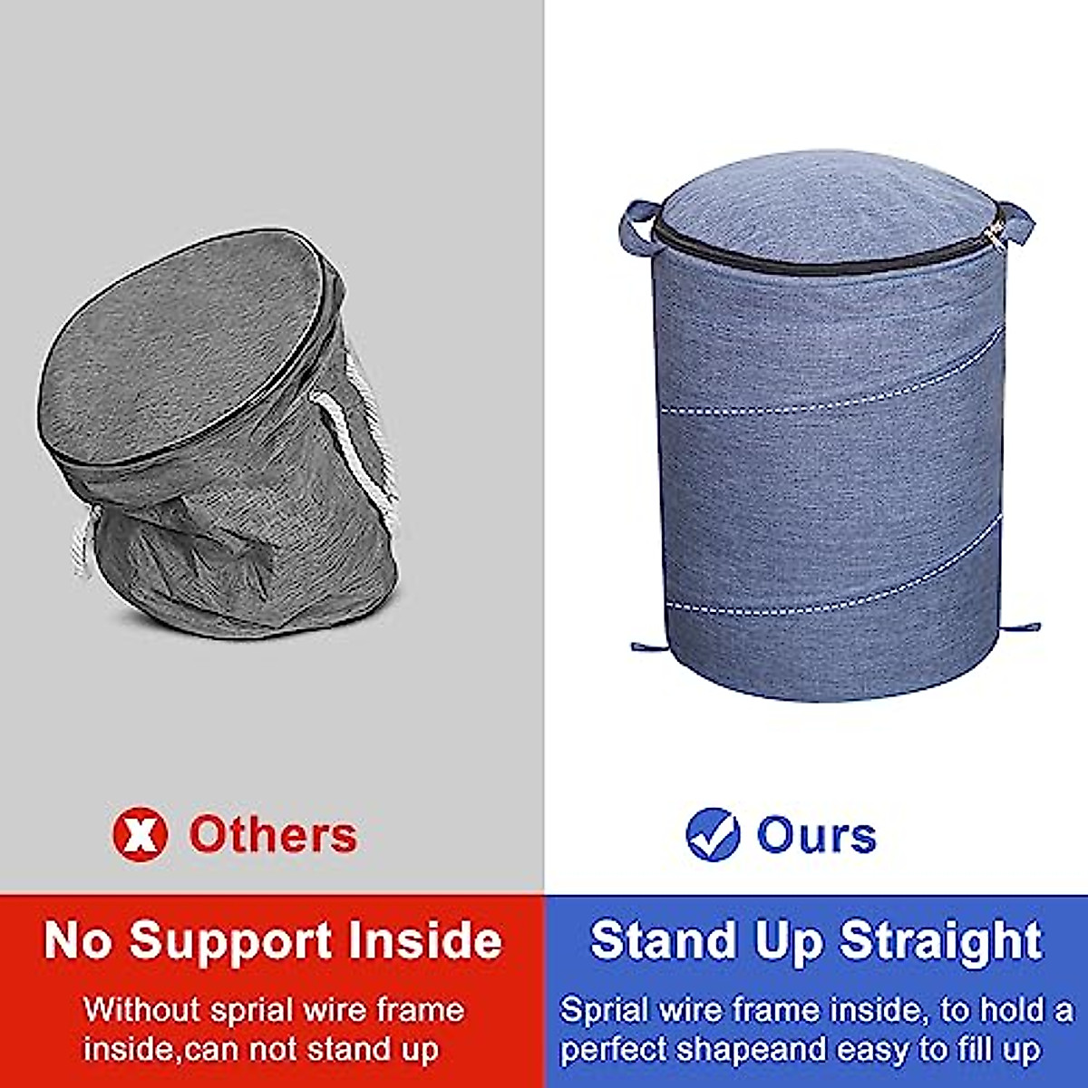 YUTBES Toy Box and Game Pad,Kids Toy Storage Organizer,Toy Storage Basket With Lid,Suitable for Toys With Building Blocks Building Materials or Other Similar Styles - blue