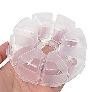 Honbay 2PCS Plastic Storage Organizer Containers Jewelry Box Fishing Box Pill Box