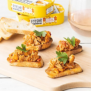 Freshé Gourmet Canned Tuna Variety Pack (4 Pack) Healthy High-Protein Skipjack Fish & Ready-to-Eat Meal – All-Natural, Non-GMO, Wild-Caught Tuna – Gluten Free Diet Friendly