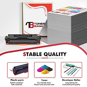 Toner Bank Compatible Toner Cartridge Replacement for Canon 054 054H CRG-054 Color ImageCLASS MF644Cdw MF642Cdw LBP622Cdw MF641Cw MF644 Printer Ink (Black Cyan Magenta Yellow, 4-Pack)